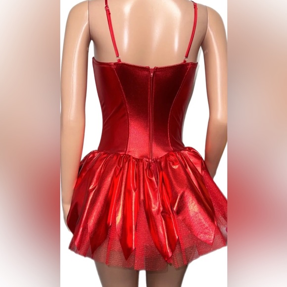 Trashy Lingerie | Other | Trashy Lingerie Shiny Red Lace Up Devil ...